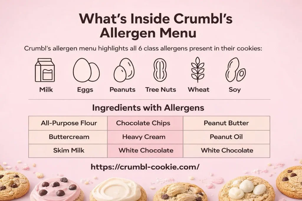 Crumbl Cookies Allergen Menu - What you Need to Know | Crumbl Cookies Menu